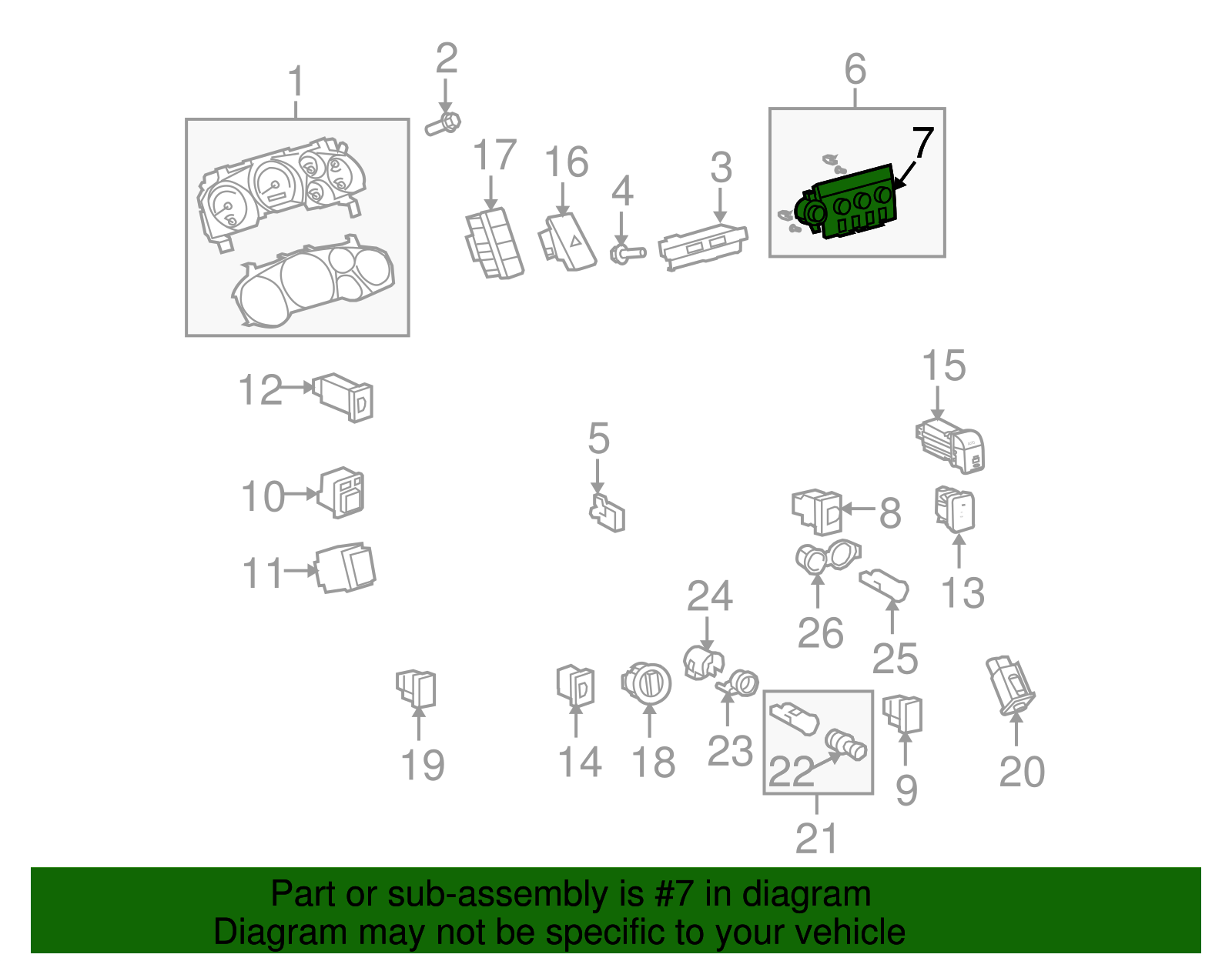 2010-2017 Toyota Sequoia Control Panel 84013-0C700 | Toyota Parts Center