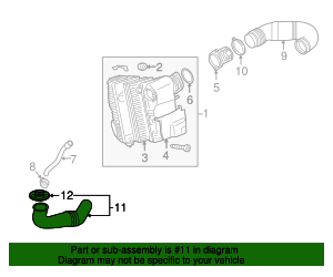 7L6-129-609-D - Intake Duct 2007-2010 Audi Q7 | Audi OEM Parts