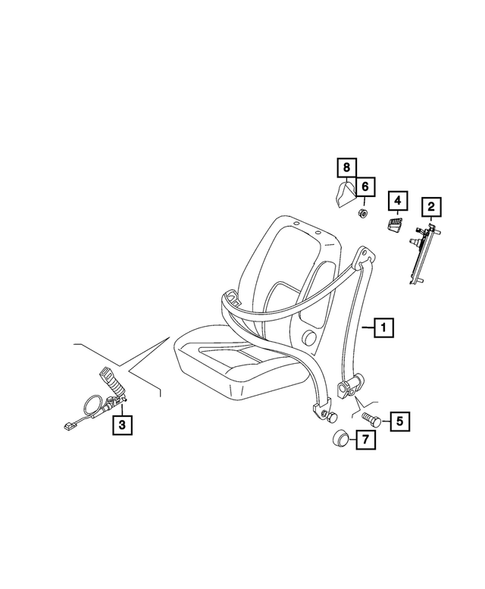 Seat Belts for 2023 Ram ProMaster 3500 | Mopar eStore