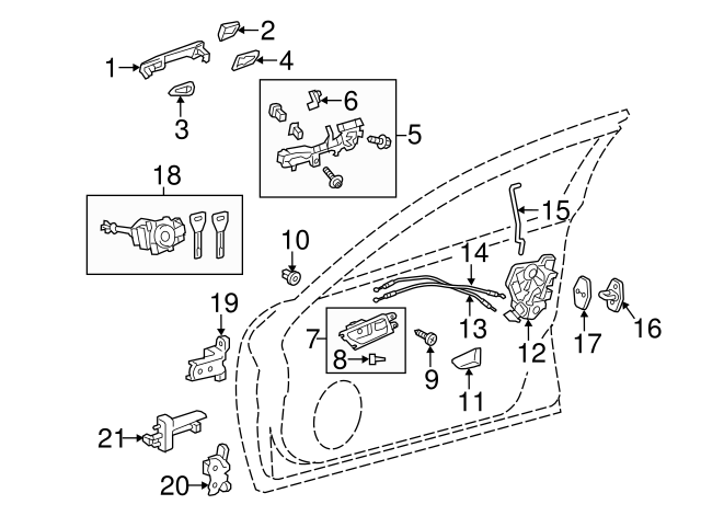 68720-02020 - Hinge 1999-2023 Lexus | Longo Lexus Parts