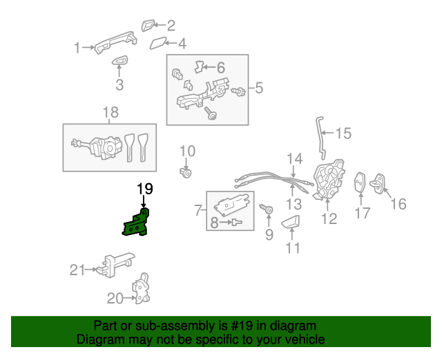 68720-02020 - Hinge 1999-2023 Lexus | Longo Lexus Parts