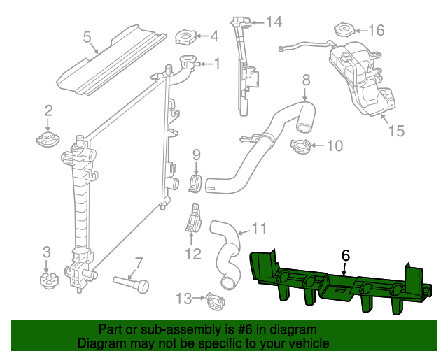 68223477AA - Baffle - 2014-2016 Jeep Grand Cherokee | Mopar Parts Canada