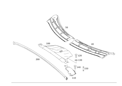 Fire Wall and Connection Parts for 2008 Mercedes-Benz R 350 | Mercedes ...