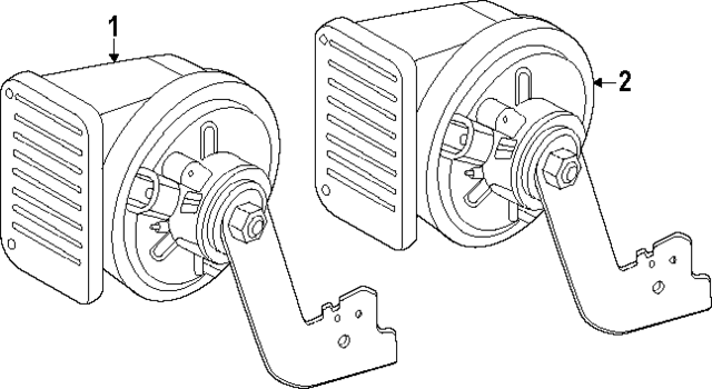 2024 Ford Ranger Low Note Horn N1WZ-13832-F | OEM Parts Online