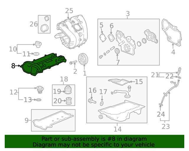 2010-2017 GM Camshaft Cover 12610279 | GM Parts Center