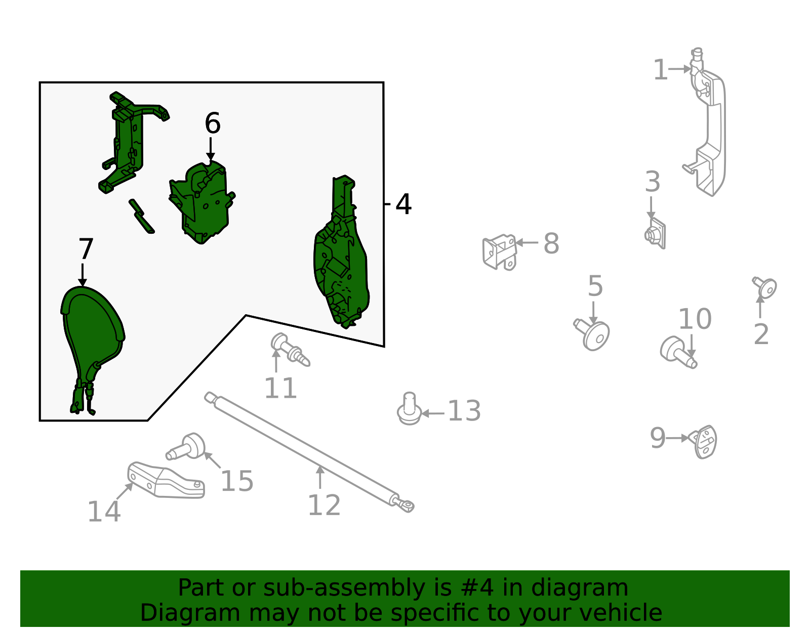 N2DZ-7842624-B - Door Latch Assembly 2021-2024 Ford Bronco | AutoNation ...