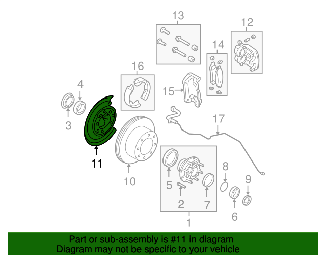 2005-2012 Ford OEM NEW 2005-2012 Ford F250 SD Right Backing Plate ...