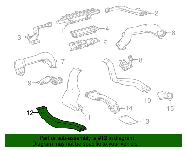 2006-2024 Lexus Intermediate Duct 87217-30250 | OEM Parts Online
