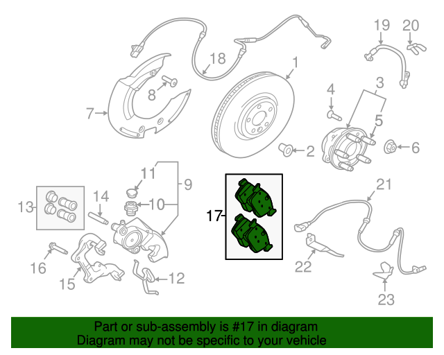2018-2020 Land Rover Range Rover Velar Brake Pads LR160438 ...