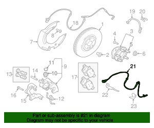 Genuine OEM ABS Sensor Part# LR140695 Fits 2018-2020 Land Rover Range ...