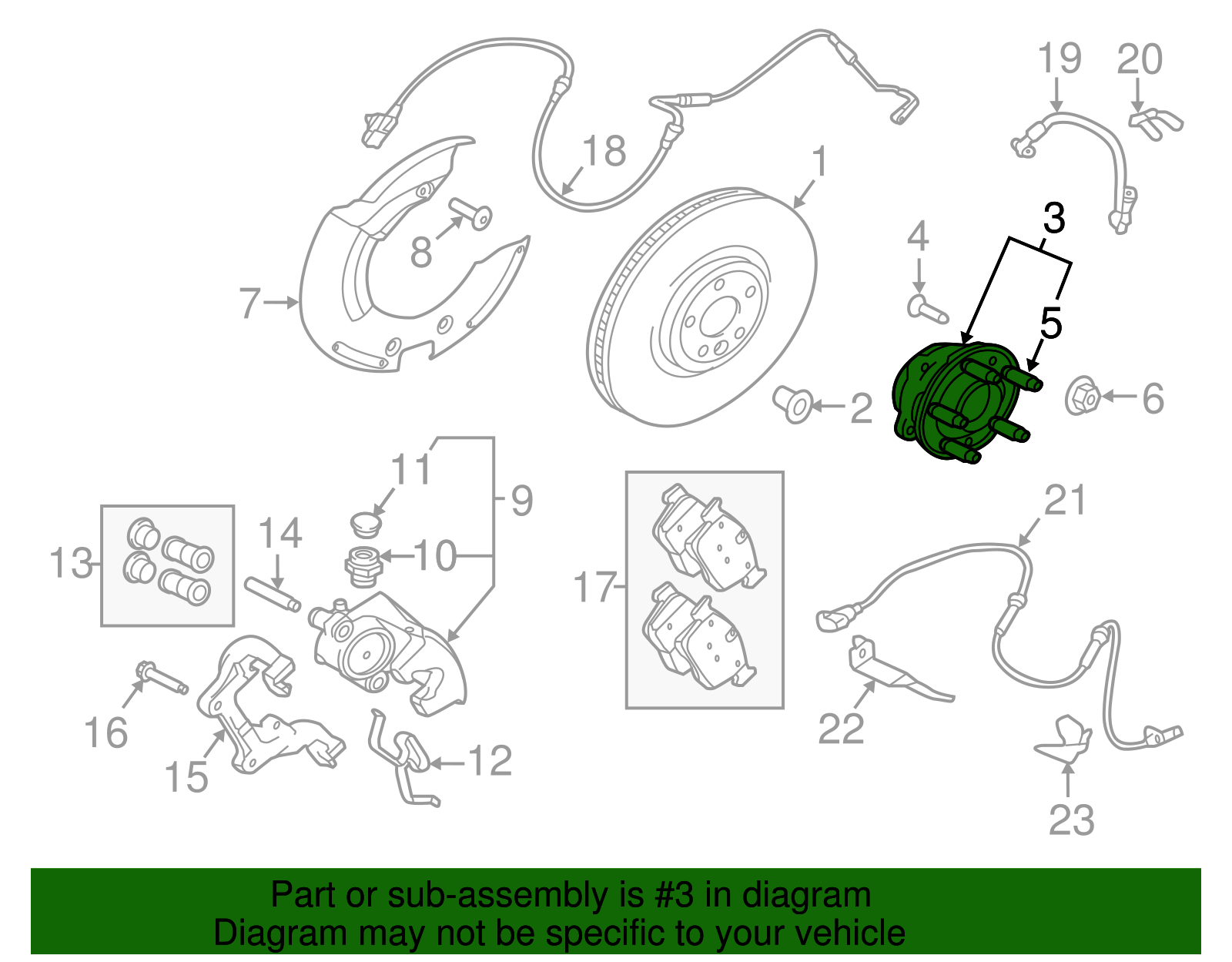 LR179002 - 2018-2020 Land Rover Range Rover Velar - Hub & Bearing ...