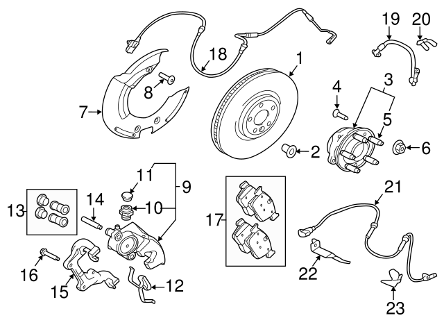2018-2020 Land Rover Range Rover Velar Brake Pads LR160444 | OEM Parts ...