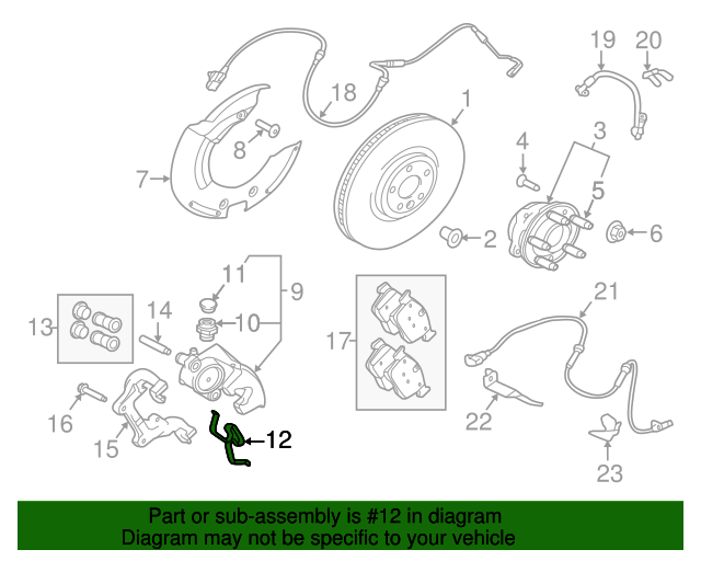 Genuine OEM Disc Brake Anti-Rattle Clip Part# LR061374 Fits 2015-2023 ...