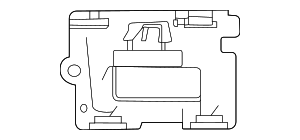 253-885-97-02 - Blind Spot Radar Mount Plate 2020-2022 Mercedes-Benz ...