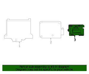 253-885-61-07 - Blind Spot Radar Mount Plate 2020 Mercedes-Benz ...