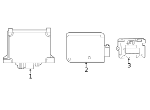253-885-98-02 - Blind Spot Detection System Warning Sensor Bracket 2020 ...