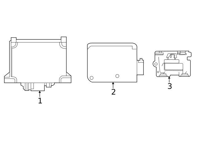253-885-60-07 - Blind Spot Radar Mount Plate 2020 Mercedes-Benz ...