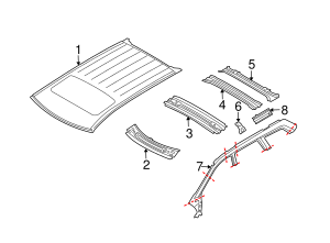 2003-2014 Volvo XC90 Center Pillar - Driver's Side (LH) 31349558 ...