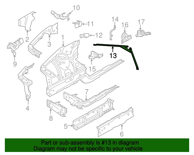 51617378711 - 2012-2020 BMW Strut Bar (51-61-7-378-711) | BMW of South ...