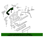 41007284103 - 2012-2021 BMW Upper Rail (41-00-7-284-103) | BMW of South ...