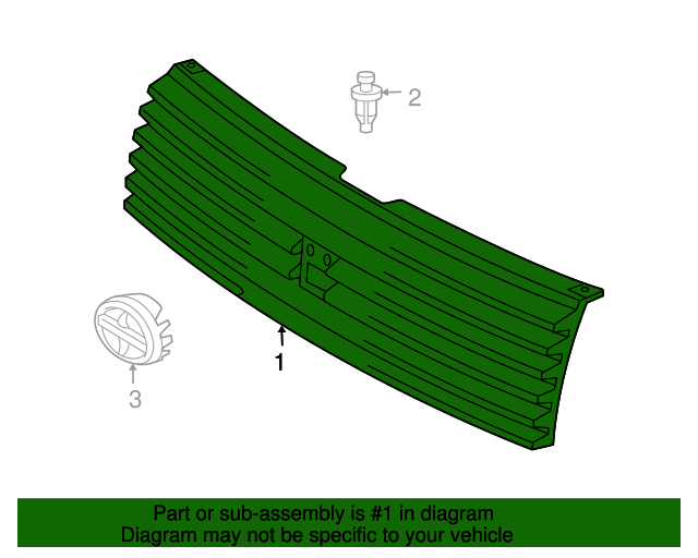 53111-52070-J1 - Grille Radiator - 2004-2006 Scion xB | OEM Genuine ...