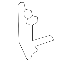 52128-33912 - Tow Bracket Cover For 2013-2015 Lexus | Lexus OE Parts