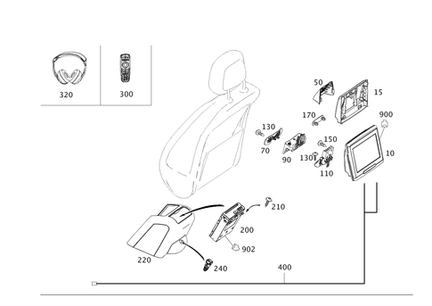 Rear Seat Entertainment System for 2012 Mercedes-Benz GLK 350 ...