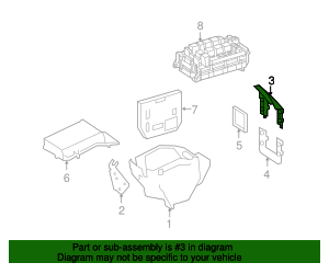 221-546-04-82 - Housing Upper Bracket 2010-2013 Mercedes-Benz S 400 ...