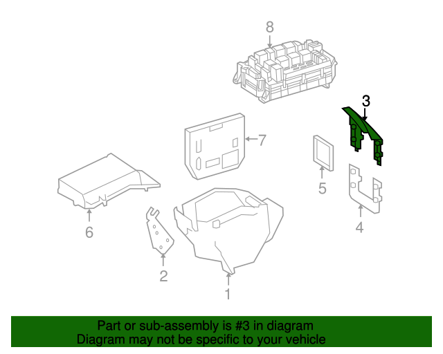 221-546-04-82 - Housing Upper Bracket 2010-2013 Mercedes-Benz S 400 ...