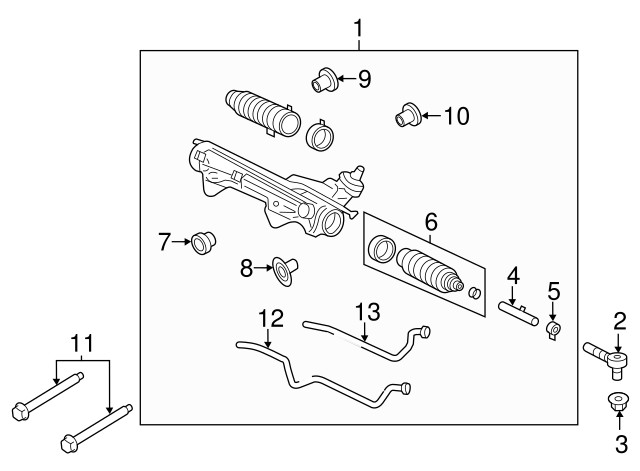 2009-2017 Ford Gear Assembly Mount Bolt -W713954-S439 | TascaParts.com
