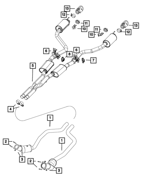 Exhaust System for 2021 Dodge Charger | Mopar eStore