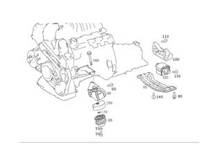 220-240-06-17 - Engine Mount 1998-2009 Mercedes-Benz | Mercedes-Benz ...