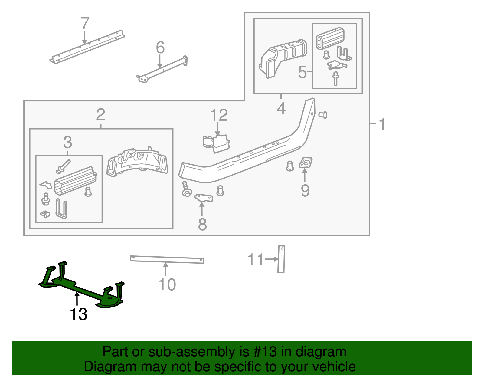 2014-2019 Chevrolet Corvette Radiator Lower Support Reinforcement ...