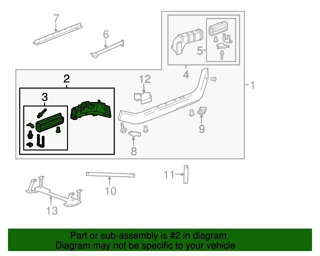 2014-2019 Chevrolet Corvette Driver Side Front Compartment Front Lower ...