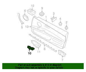Genuine BMW 51-21-6-975-499 | Handle, Inside | FREE Shipping on Most ...