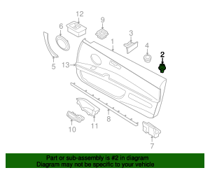 Genuine BMW 51-41-8-224-781 | Door Trim Panel Clip - Gray | FREE ...
