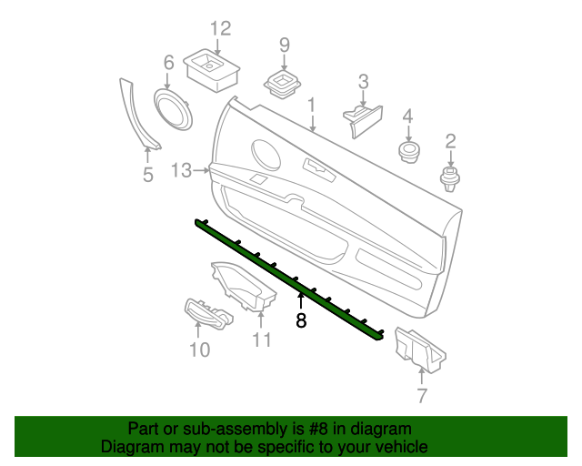 51-41-9-139-644 - Courtesy Lamp - 2007-2013 BMW | BMWPartsHub
