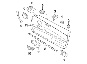 Genuine BMW 51-41-6-975-506 | Speaker Cover | FREE Shipping on Most ...