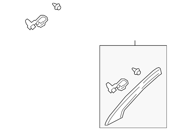 2022-2024 Mitsubishi Windshield Pillar Trim 7210A441HA | Mitsubishi ...