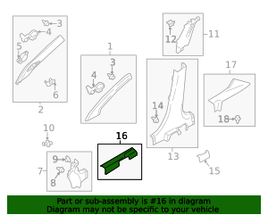 2022-2024 Mitsubishi Front Sill Plate 7656A357XA | Mitsubishi Parts ...