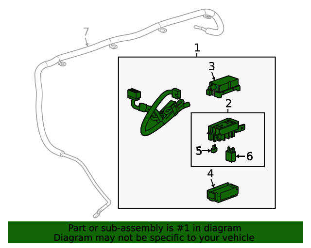 2019-2023 GM Auxiliary Fuse Block Wiring Harness (Replaces 84497098 ...