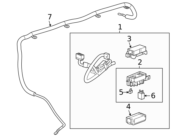 84645397 - Auxiliary Fuse Block Wiring Harness 2019-2023 GM | Chevrolet ...
