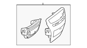 216-680-59-07 - Center Cover 2011-2014 Mercedes-Benz CL 63 AMG ...