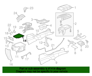 77291-TR6-A01ZA - Lid Mat - 2014-2015 Honda Civic | Honda Factory Parts