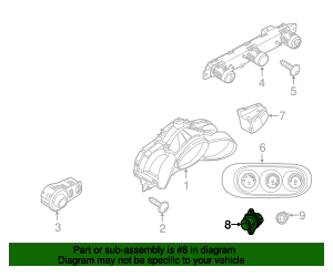 2011-2022 Fiat In-Car Sensor 55111178AC | TascaParts.com