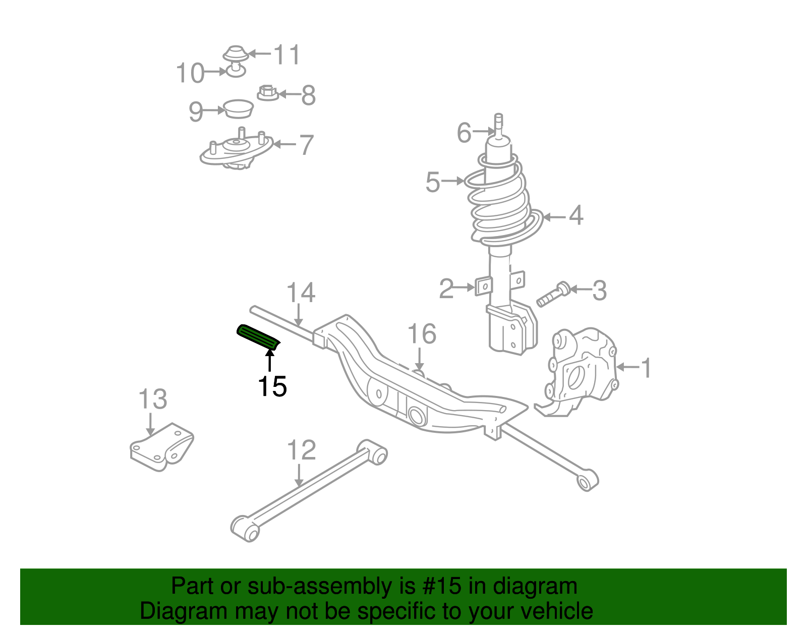2000-2016 GM Rear Wheel Spindle Rod 20930845 | Chevy OEM Parts