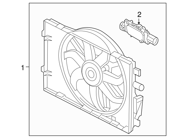 2010-2012 Ford Fan Assembly BE5Z-8C607-B | TascaParts.com