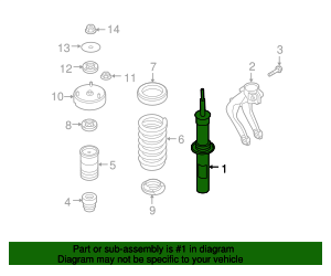 31316781920 - 2007-2013 BMW X5 Strut (31-31-6-781-920) | BMW of South ...