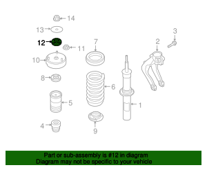 31-33-6-776-390 - Shock Mount Insulator 2007-2014 BMW | AutoNationParts.com