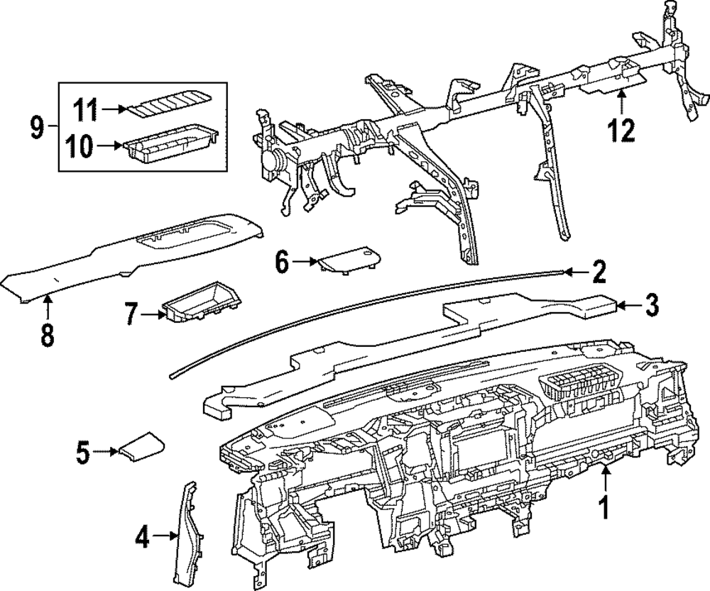 2022-2025 Toyota 2022-2024 Toyota - Finish Panel 55470-0C090-C0 ...